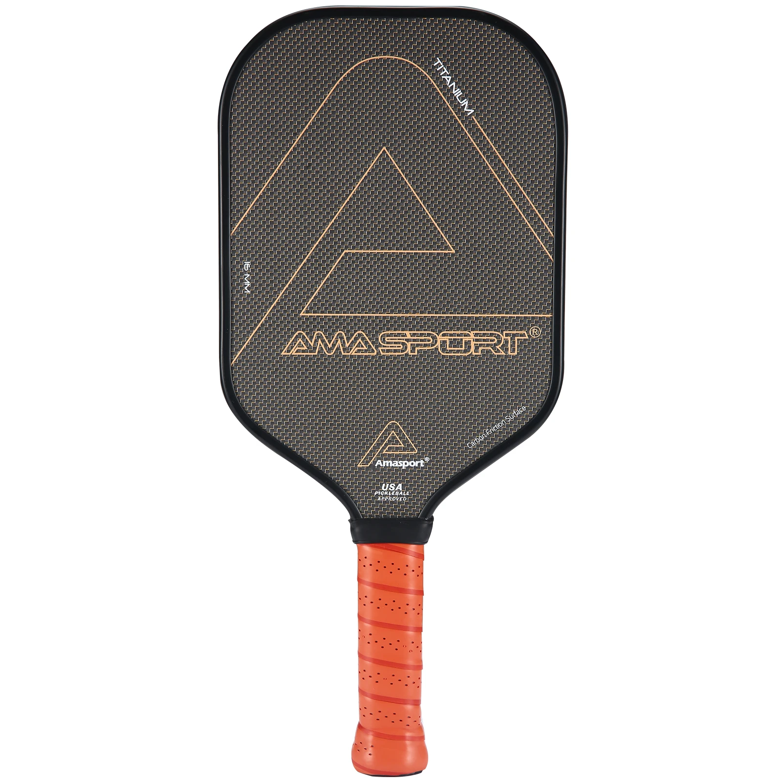 AMA-Sport-Titanium-Carbon-Pickleball-Paddle-16mm-Multi-Layered-Core ...