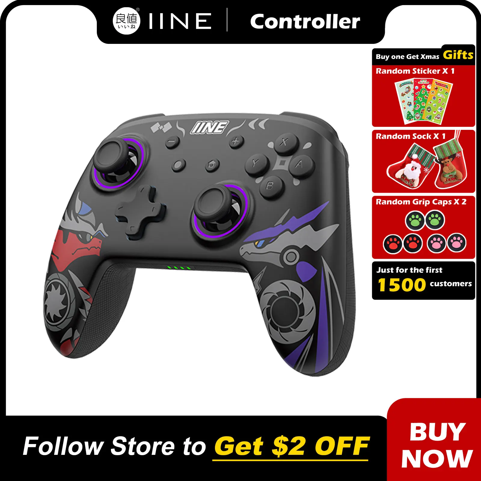 Iine Wireless Wake Up Nfc Controller Compatible Nintendo Switch ...