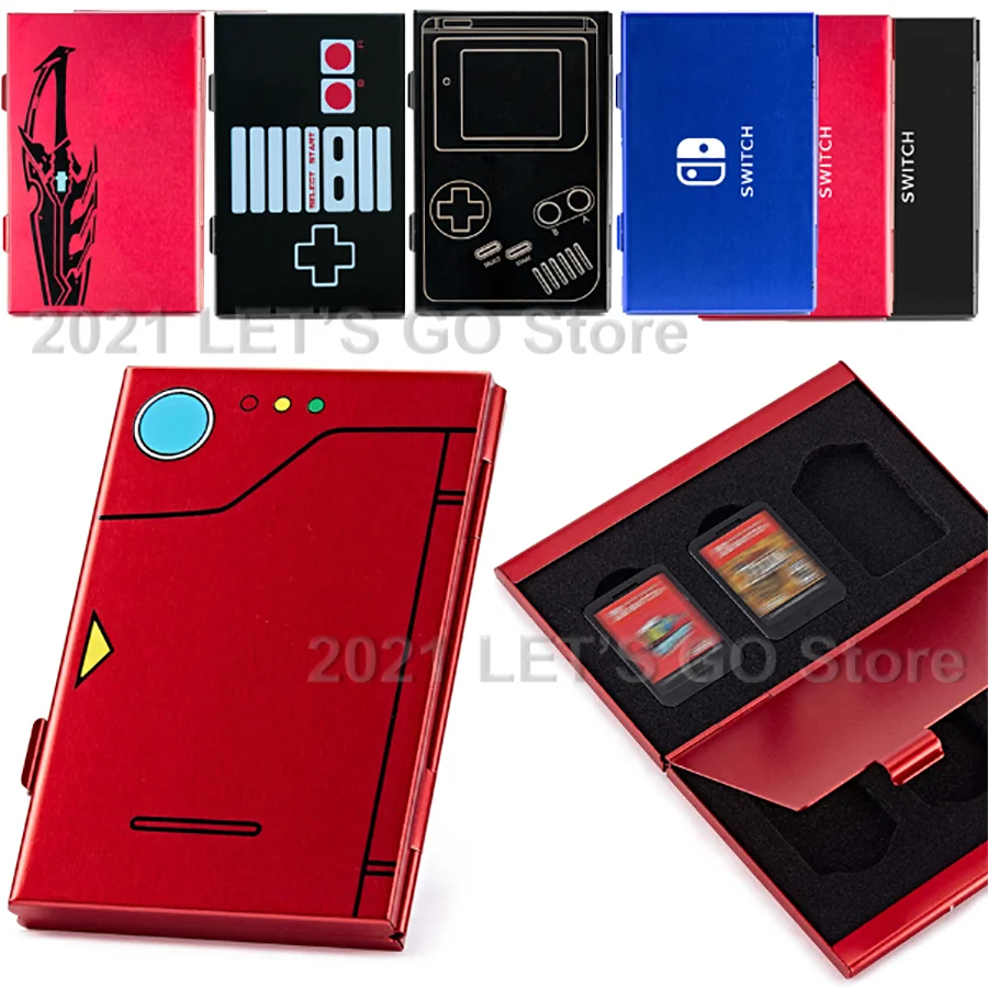 Nintend-Switch-Metal-Aluminum-Game-Card-Case-6-Game-Storage-Slots-Games ...