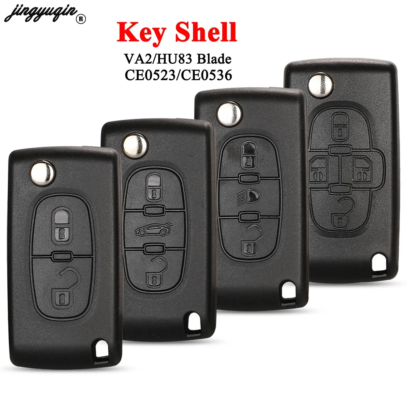 jingyuqin-2-3-Buttons-for-Peugeot-207-307-308-407-607-807-For-Citroen ...