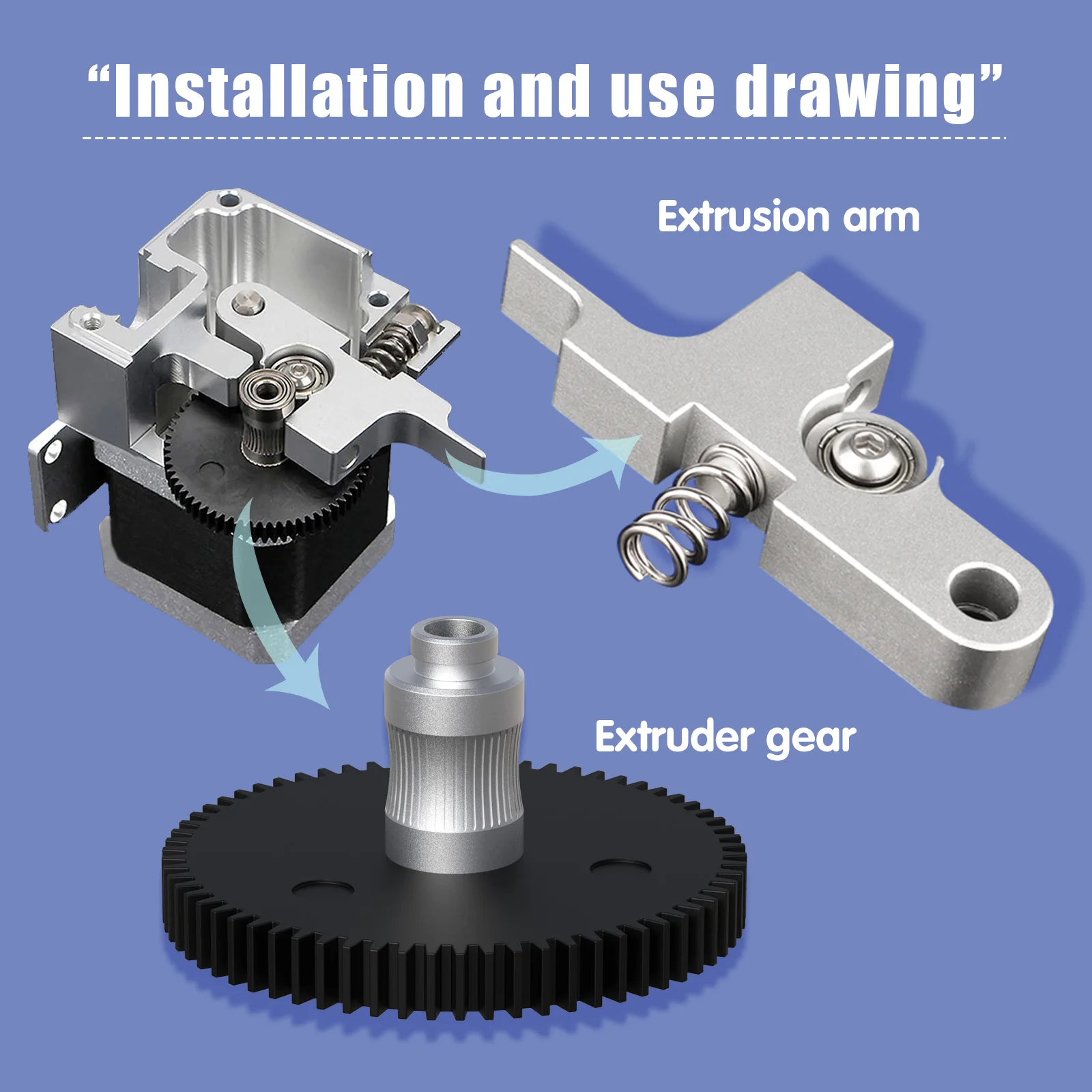 Upgraded Titan Aero Extruder Idler Arm For Artillery Genius Sidewinder ...