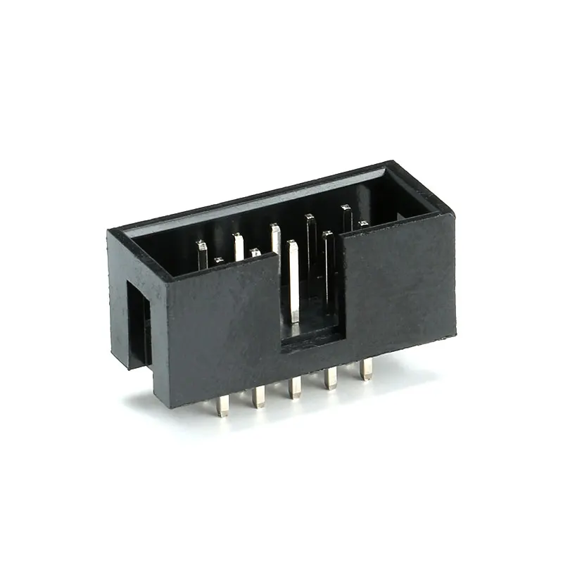 10pcs-2-54mm-2x5-10-Pin-Right-Angle-Male-Shrouded-PCB-Box-header-IDC ...