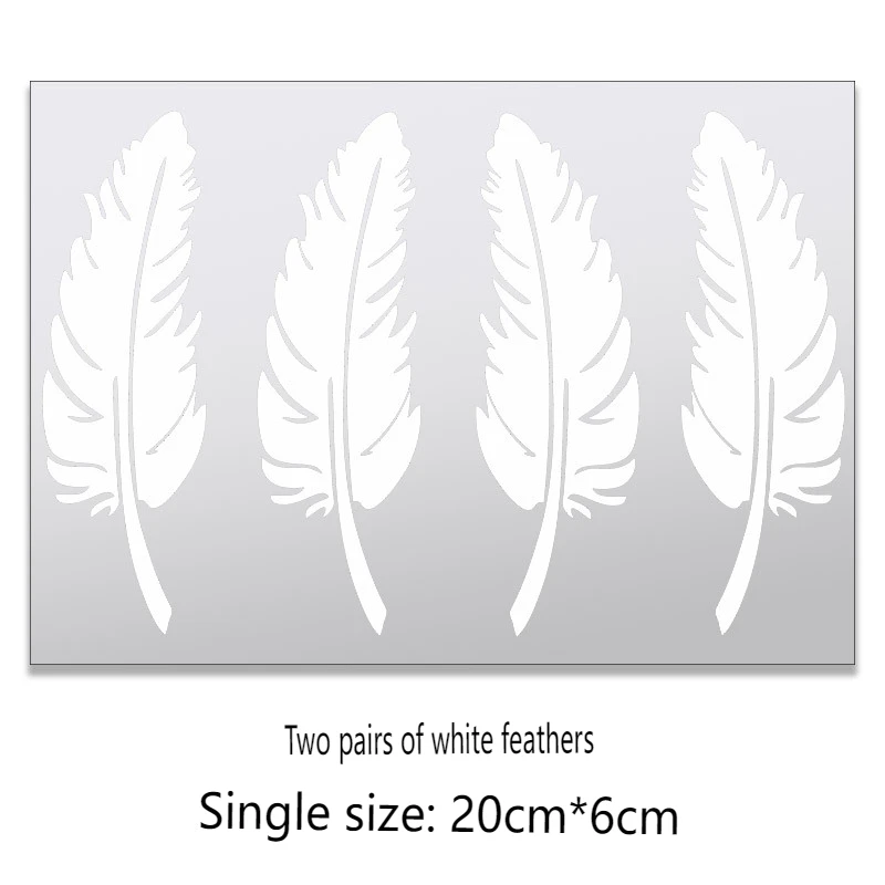 Reflective-Stickers-Cover-Scratches-Decorative-Car-Stickers-Feather ...