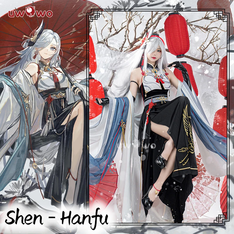 PRE-SALE UWOWO Genshin Impact, Fanart Shenhe, Hanfu chino, ropa tradicional, disfraz de Cosplay ...