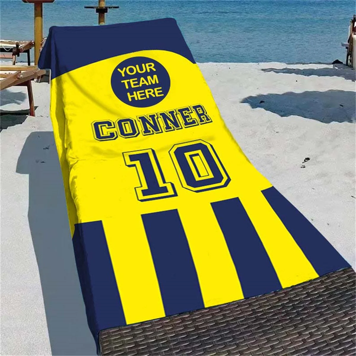 Personalized-Sport-Team-Logo-Name-Beach-Towel-Baseball-Club-Custom-Pool ...