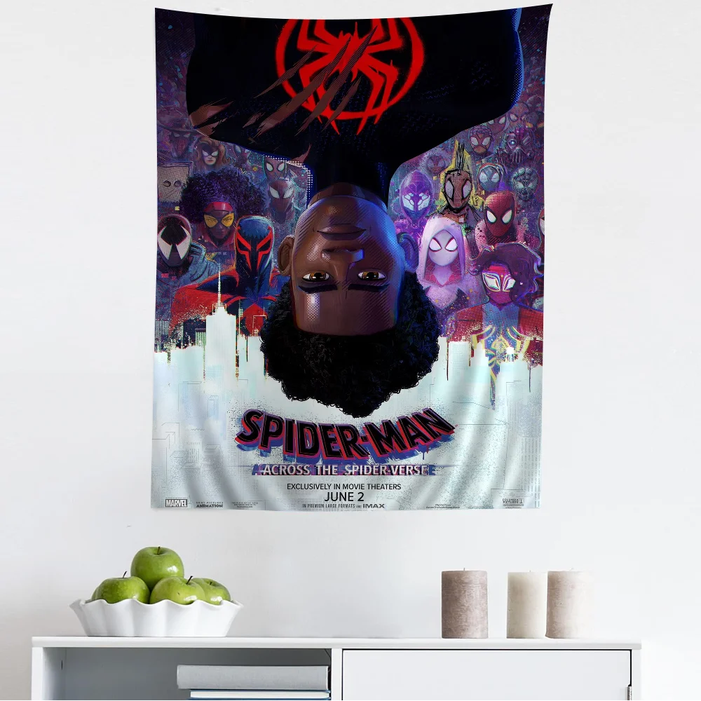 S-Spider-Man-Across-The-Verse-Cartoon-Tapestry-Art-Science-Fiction-Room ...
