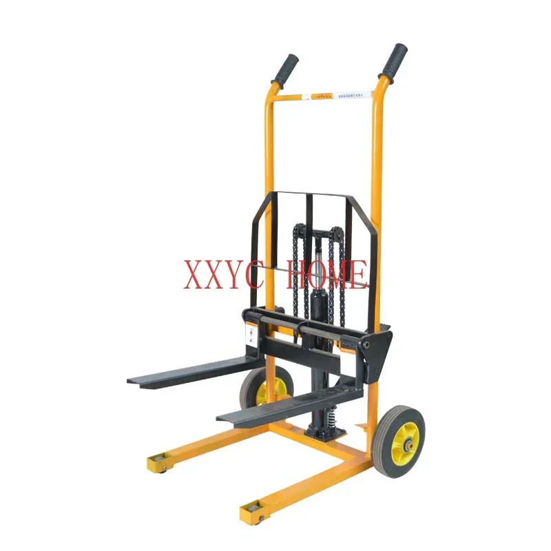 Small-Hydraulic-Manual-Forklift-Miniature-Manual-Stacker-Lightweight ...