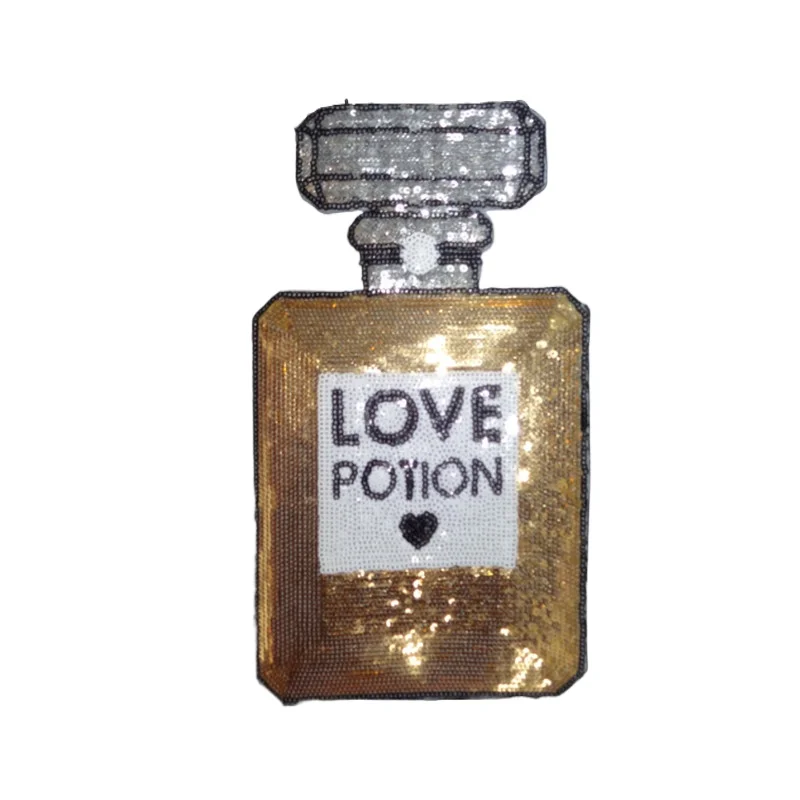 1Pc-Gold-Perfume-Bottle-Applique-Clothing-Embroidery-Patch-Fabric ...