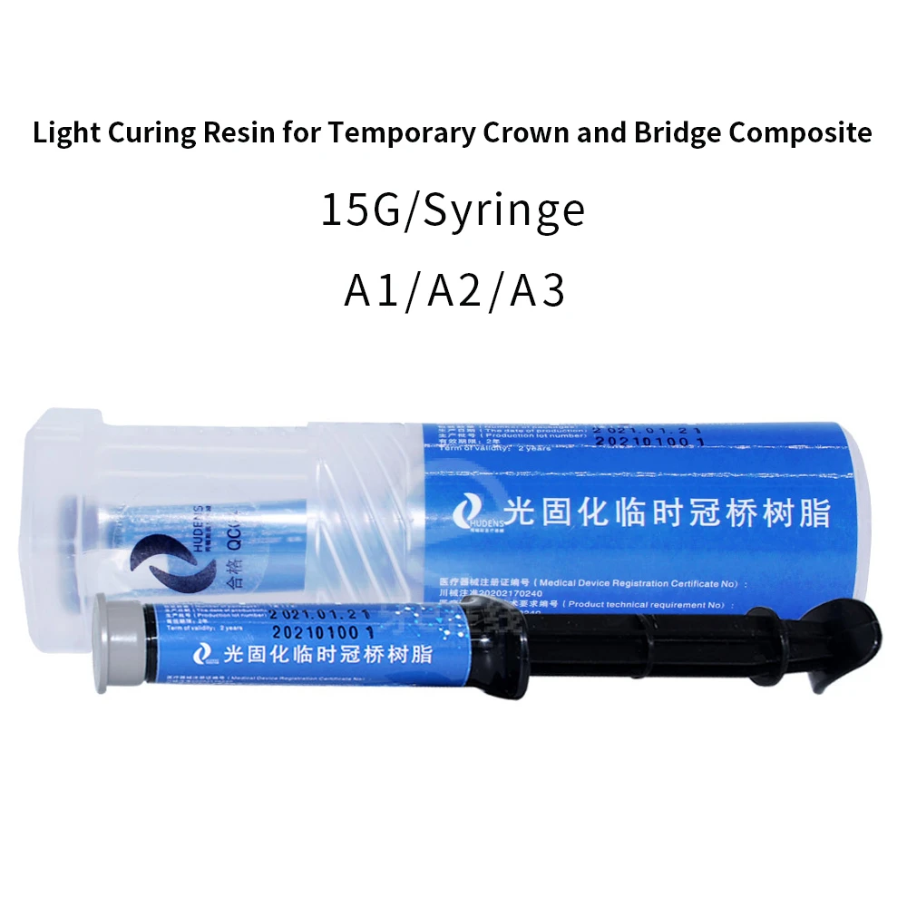 Dental Temporary Crown Materials Bridge Light Cure Composite Resin Temp ...