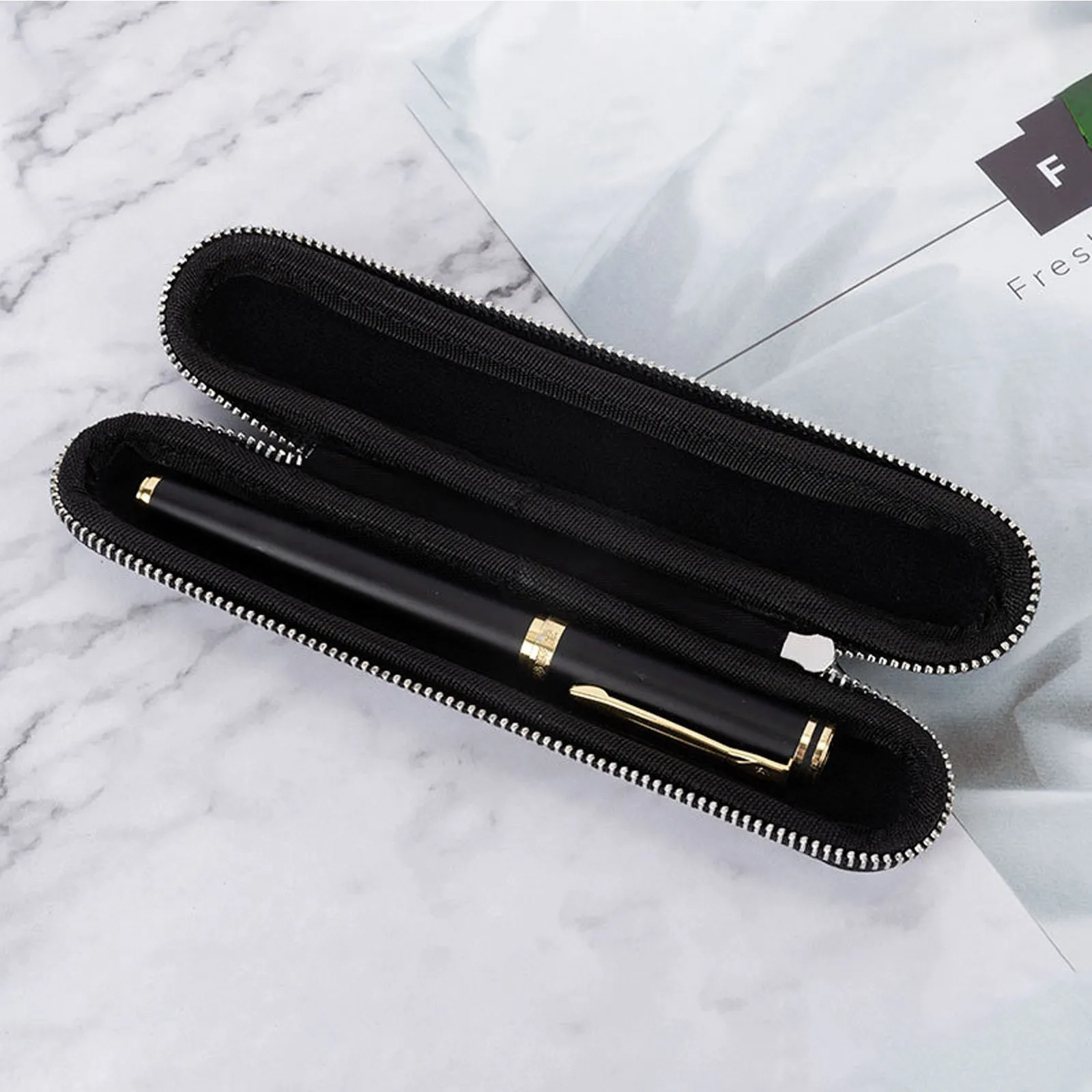 Estuche para pluma estilográfica de cuero genuino de alta calidad ...