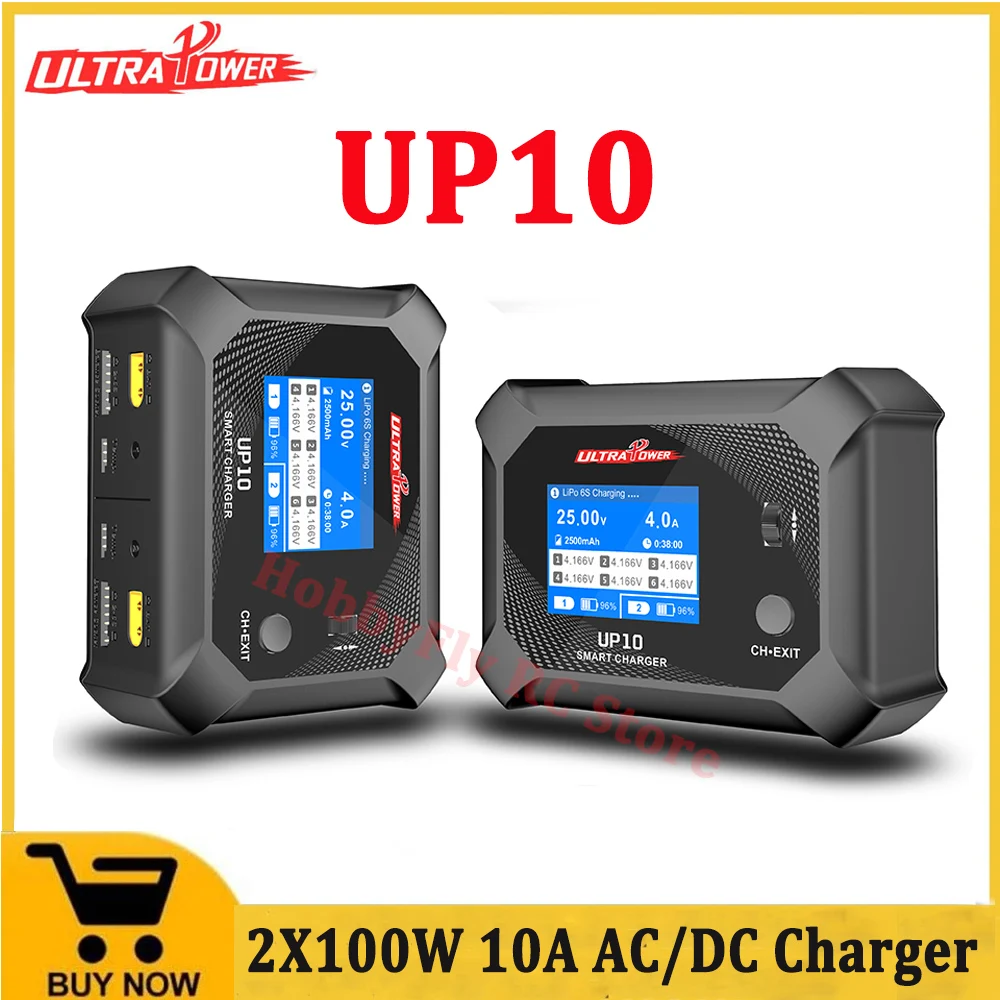 ULTRA POWER UP10 2X100W 10A AC/DC Smart Blance Charger Dual Channel ...