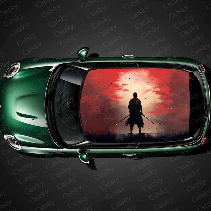 japanese-samurai-Car-stickers-roof-sunroof-decorative-stickers-vinyl ...