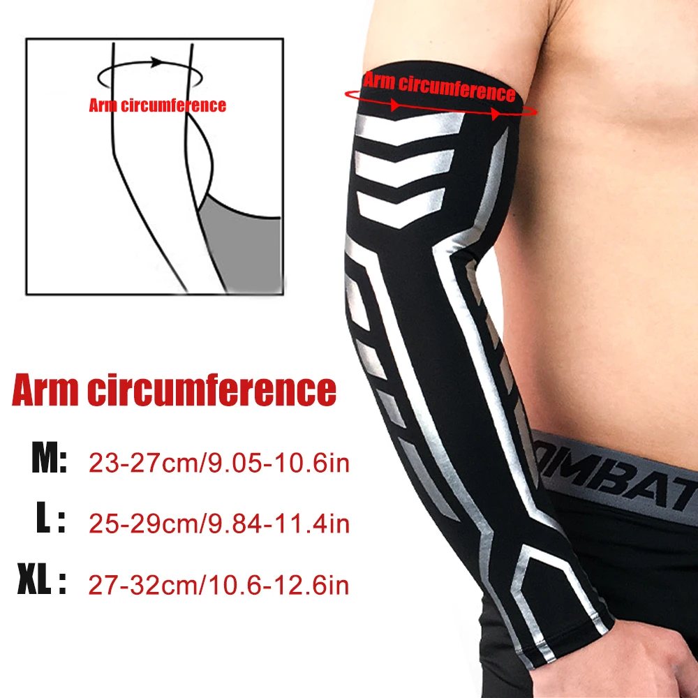 Compression bras,Manchons de bras de Compression,1 pièce,Support de ...