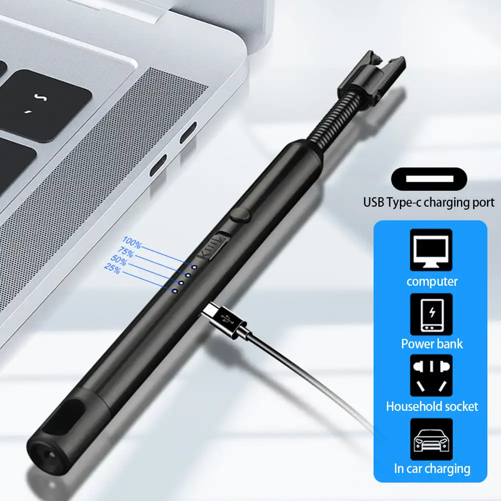 BBQ-Candle-Electric-Lighter-USB-Rechargeable-Kitchen-Gas-Stove-Lighter ...