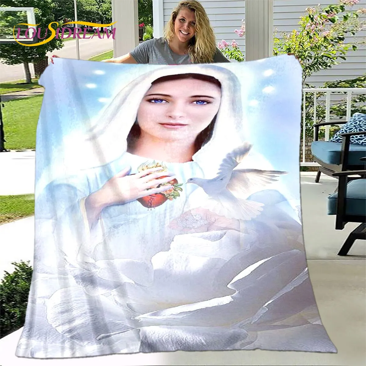 Jesus-Virgin-Mary-Blanket-Flannel-Blanket-Throw-Blanket-Sherpa-Warm ...