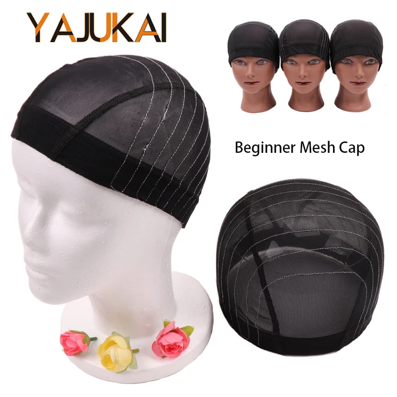 Yajukai-New-Mesh-Wig-Cap-With-White-Line-For-Making-Wigs-Mesh-Dome-Cap ...