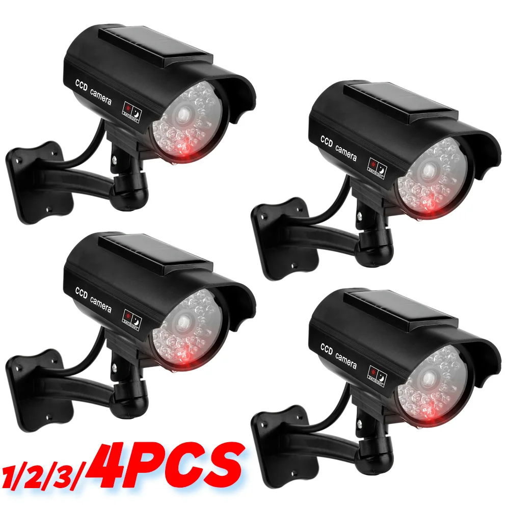 Dummy-Surveillance-Camera-with-Flashing-Red-LED-Light-Fake-CCTV ...