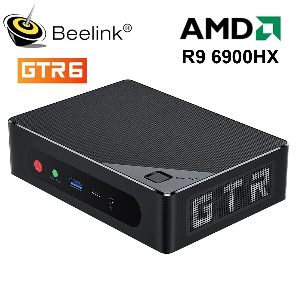 Beelink GTR6 Windows 11 Mini PC R9 6900HX DDR5 32GB SSD 500GB WiFi 6E ...