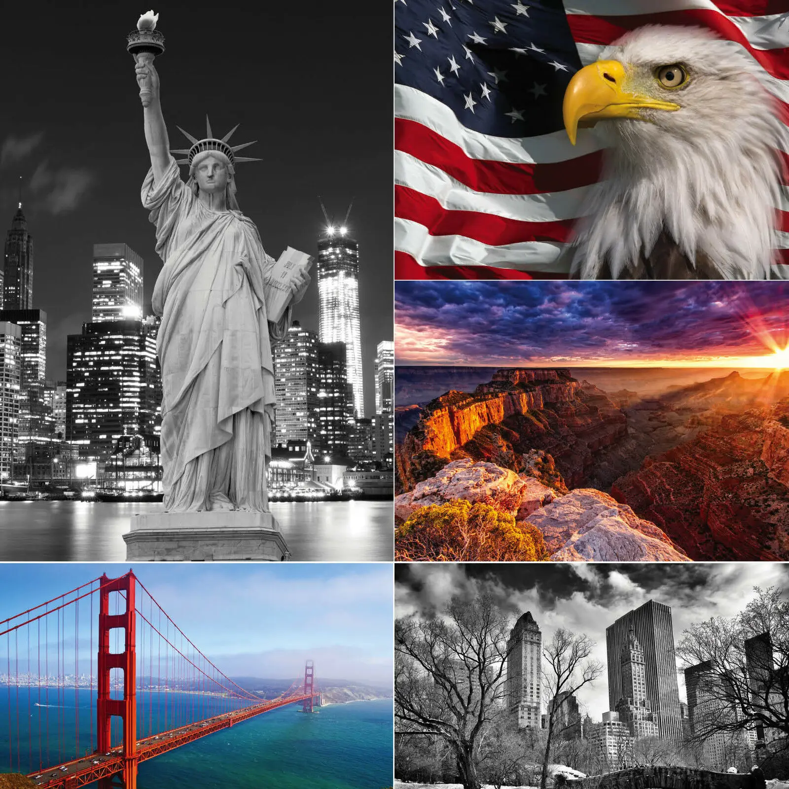 Lot-Style-Choose-Unframed-AMERICA-LANDSCAPE-AMERICAN-Print-Art-Canvas ...