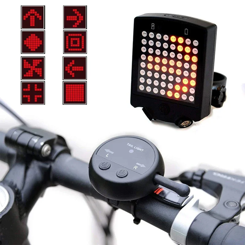 Bike-Wireless-Warning-Tail-Light-Bike-Turn-Signal-for-Bicycle-Tail ...