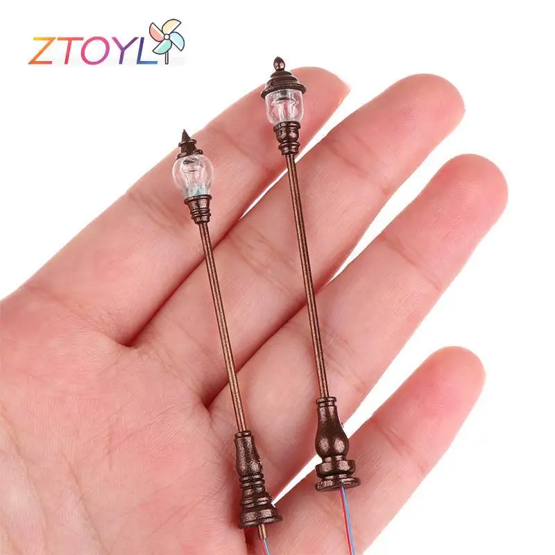 1-87-Scale-Model-Mini-Lamps-3V-Led-White-light-Street-Lights-For-Micro ...