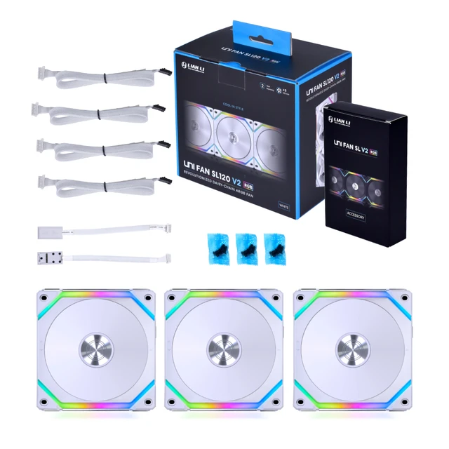 Lian Li UNI FAN SL120-V2 LIANLI Building block fan Infinity Mirror 5V ...