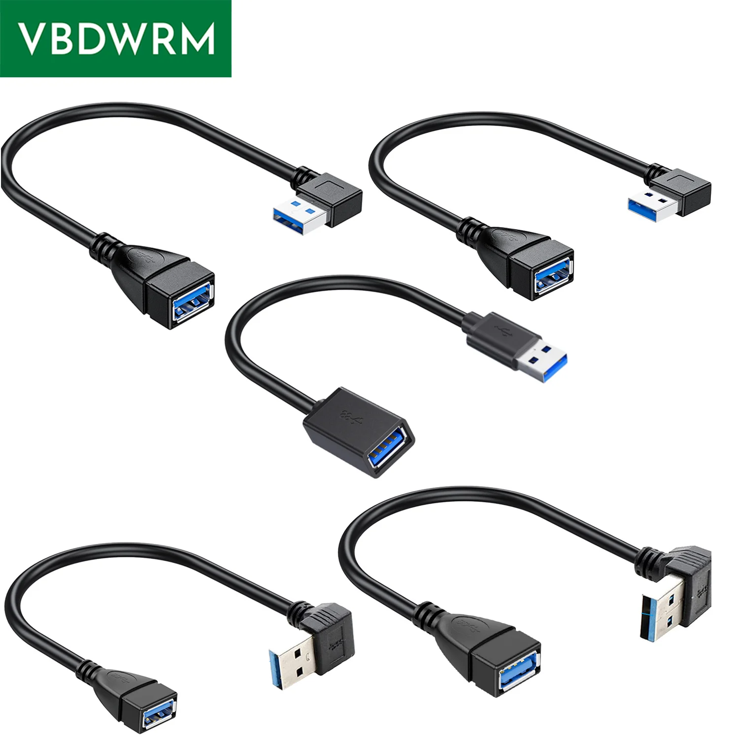 Short USB 3.0 Extension Cable USB 3.0 Male to female Cord Extension ...