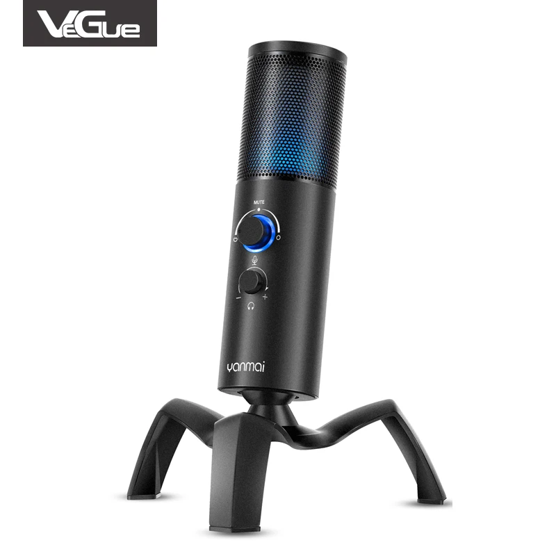 Perfect-Sound-Cool-Rgb-Light-Mic-Tripod-Stand-Microfono-Condenser-Usb ...