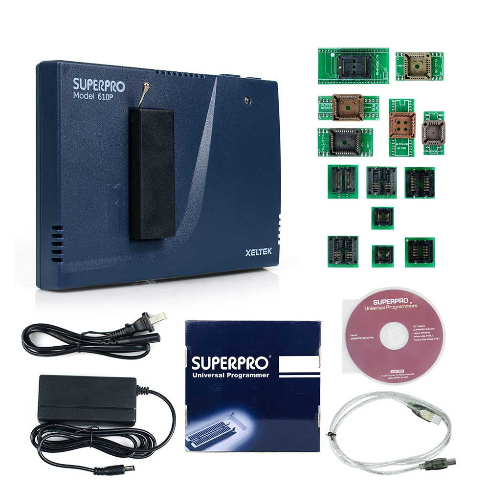 오리지널 Xeltek USB Superpro 610P 범용 프로그래머 Superpro 610P, 어댑터 포함, 빠른 특급 배송 ...