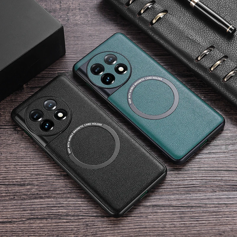 PU-Leather-Case-for-Oneplus-11-5G-For-Magsafe-Magnetic-Wireless ...