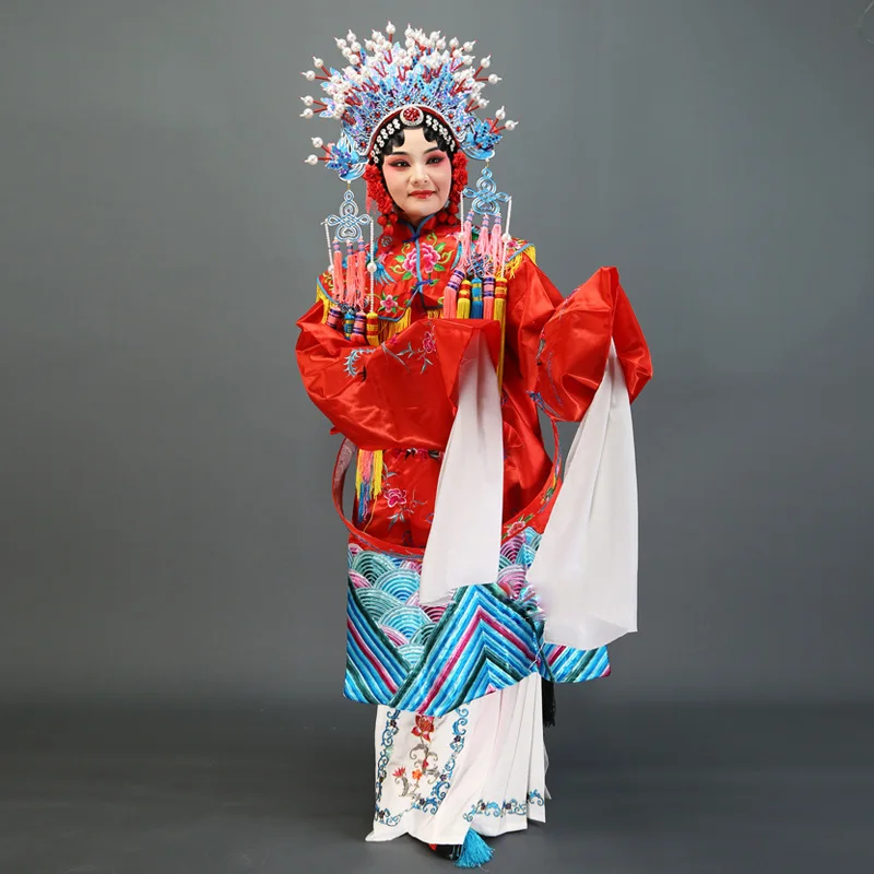 Flowers Embroidery Beijing Opera Wear Drunken Beauty Peking Opera ...