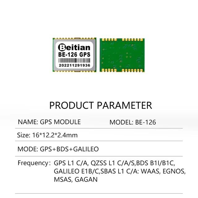 Beitian UBX M10050 GNSS GPS module with antenna Fixed Wing FPV RC drone ...
