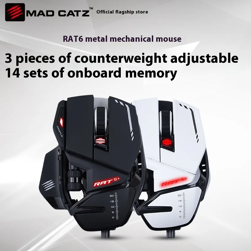 new-Mad-Catz-RAT6-Gaming-Mouse-Wired-Mechanical-RGB-Mouse-Space-Marines ...