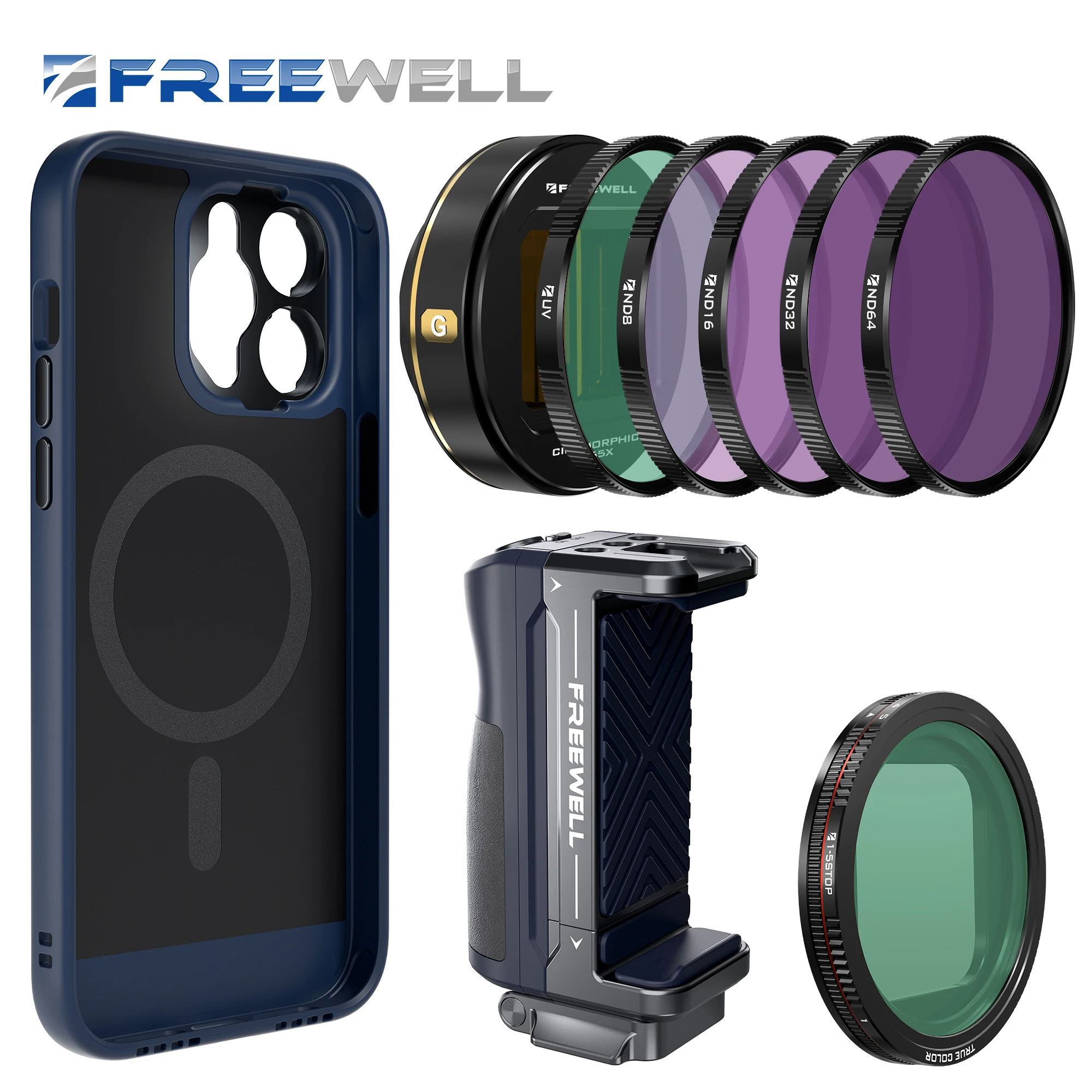 Freewell Gold Cine Pro Kit l Sherpa Compatible with iPhone 15/14/13 Pro ...