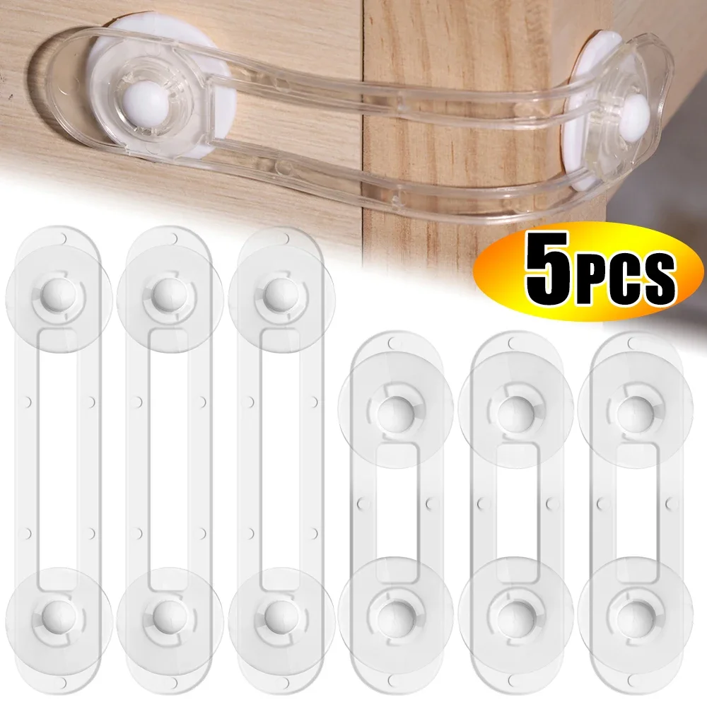 5pcs-Baby-Transparent-Safety-Locks-Anti-opening-Cabinet-Open-Glass ...