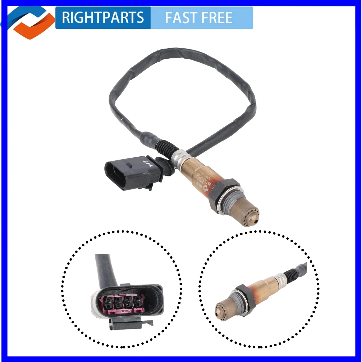 RIGHTPARTS-06G906262D-0258006707-0258006708-lambda-sensor-for-VW-AUDI ...