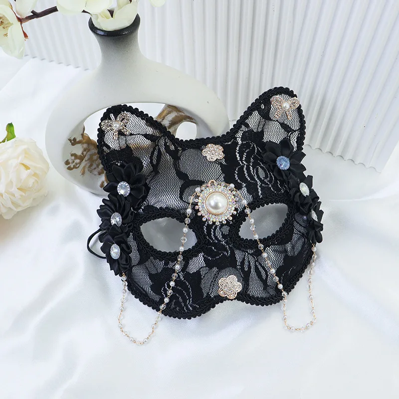 Halloween-Cosplay-Sexy-Fox-Mask-Lace-Eye-Mask-Animal-Mask-Half-Face ...