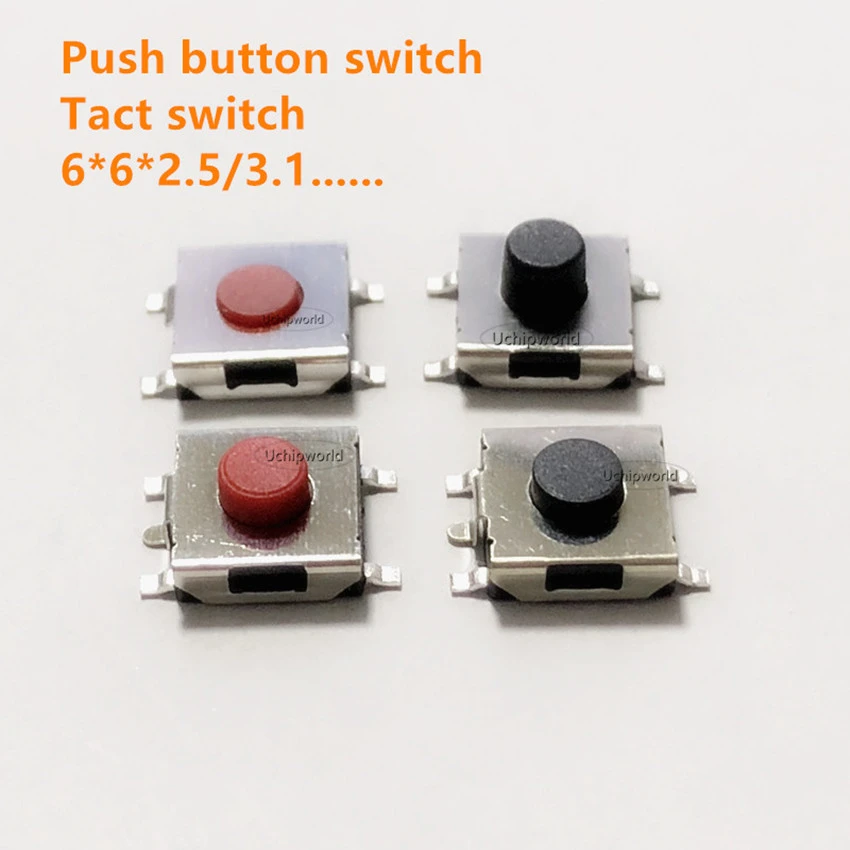 Push button switch 6.2*6.2 6x6x2.5 6.2x6.2x2.7 6x6x3.1mm 6*6*3.4 6x6x3 ...