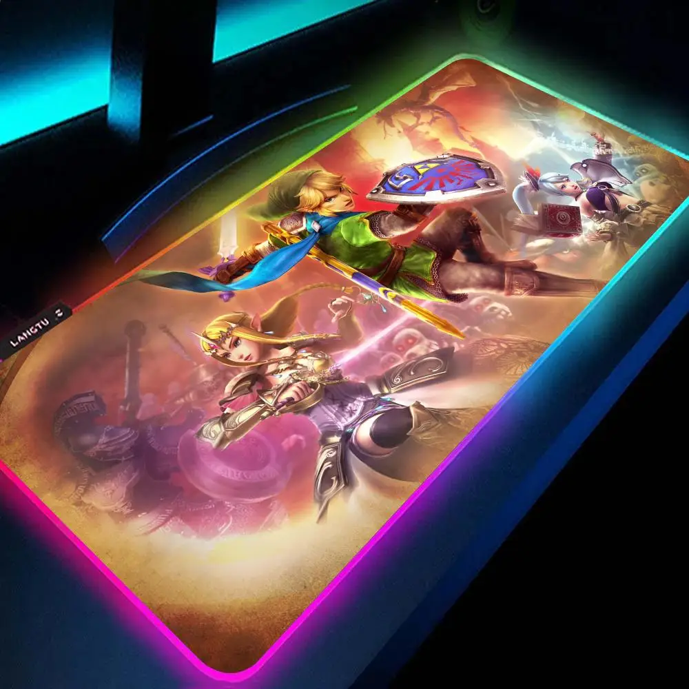 Game-P-Painting-Z-Zeldas-Mouse-Pad-RGB-Large-Gaming-MousePad-Non-slip ...