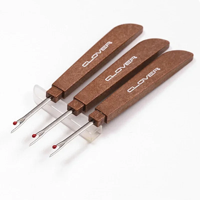 Steel Thread Cutter Wooden Plastic Handle Seam Ripper Stitch Removal ...