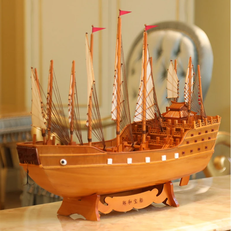 Zheng He Wooden Scale Model Ship Port Beam The Model Shipbuilding