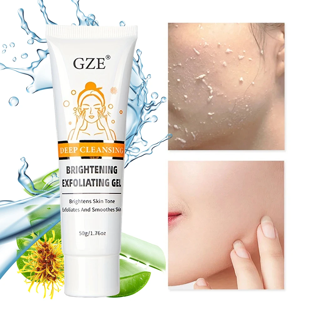 GZE Exfoliating Peeling Gel For Face, Facial Scrub Moisturizing ...