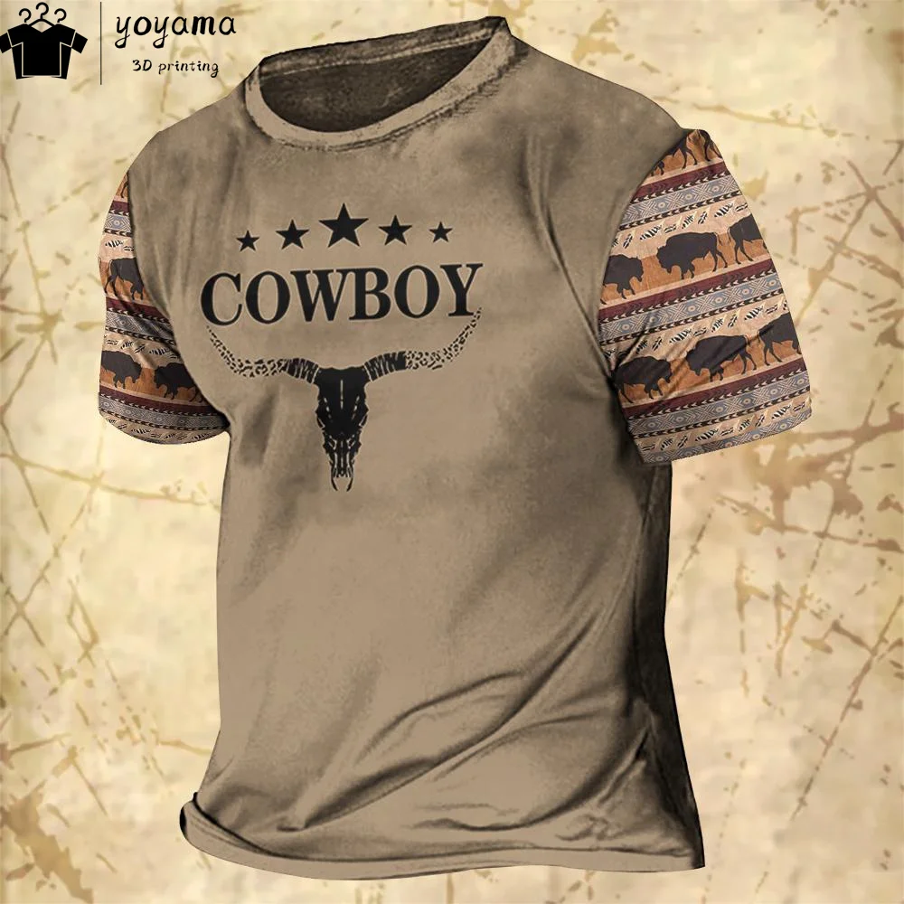 Western-Cowboy-Shirt-Men-s-T-shirt-3D-Denim-Graphic-T-shirts-Men-s ...
