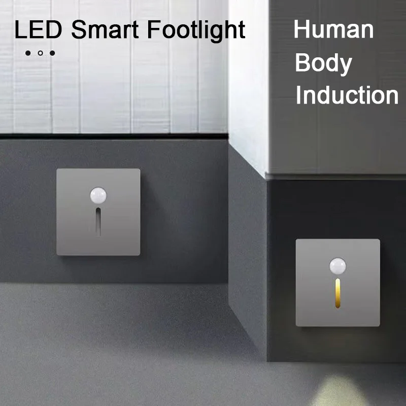 Smart-Motion-Sensor-LED-Stair-Footlight-Indoor-Outdoor-Stair-Wall-Lamp ...