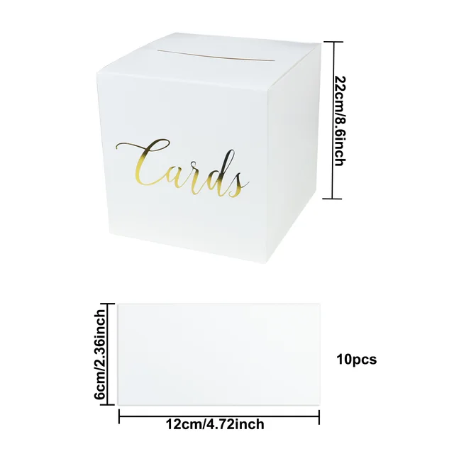 Cardboard wedding card box | Beachweddingtips.com