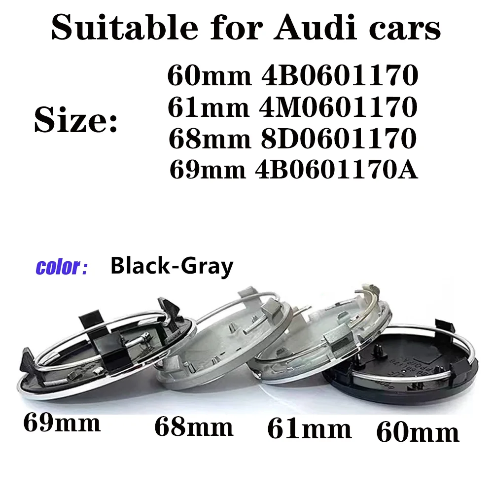 4pcs 60mm61mm69mm68mm Car Styling Wheel Center Cap Hub Replaced Covers ...