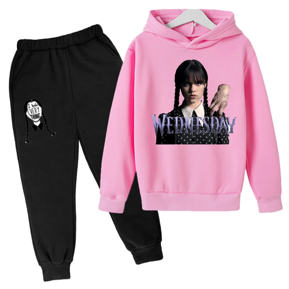 Kids-New-Wednesday-Addams-Spring-Autumn-Hoodie-Pants-2pcs-Suits-For-3 ...
