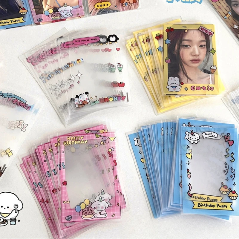 50Pcs-Kpop-Card-Sleeves-Card-Films-Cartoon-Printed-Photocard-Holder ...