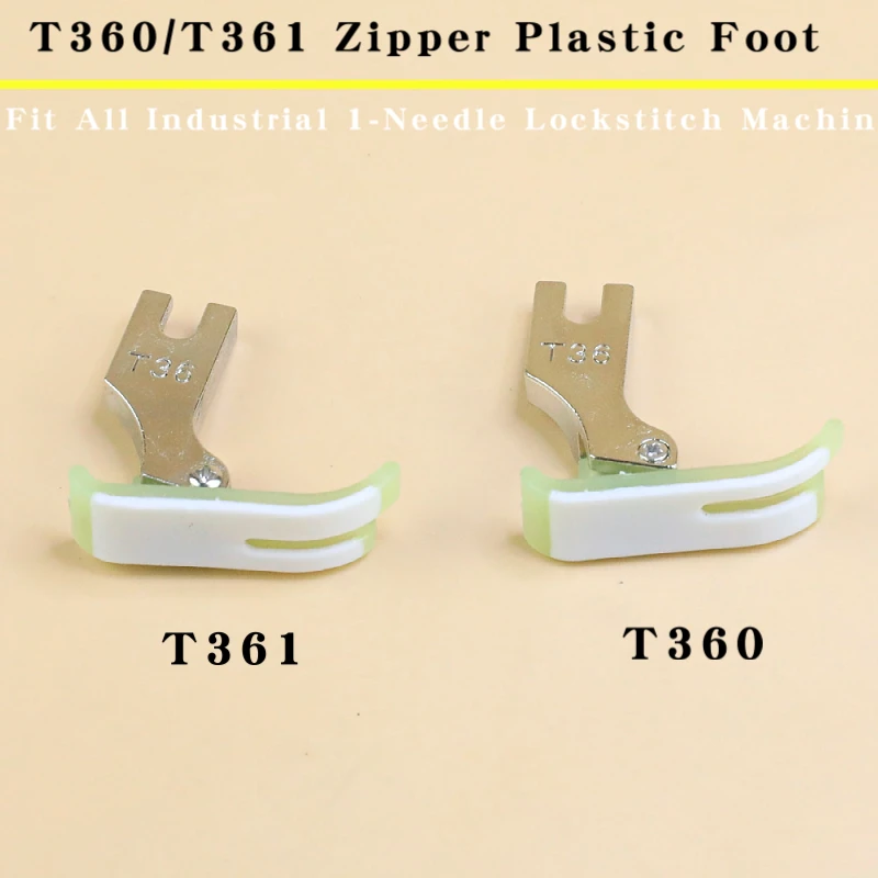 T360/T361 Plastic Zipper Presser Foot For All Industrial 1-Needle ...
