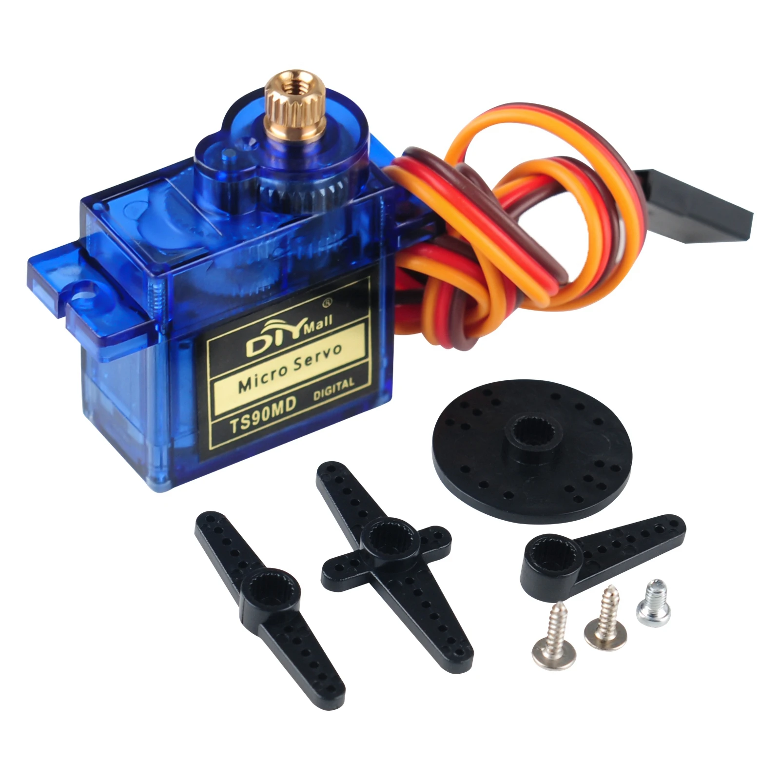 TS90MD Micro Servo Motor Set 90/180/270 degree Angle controllable 4.8V ...